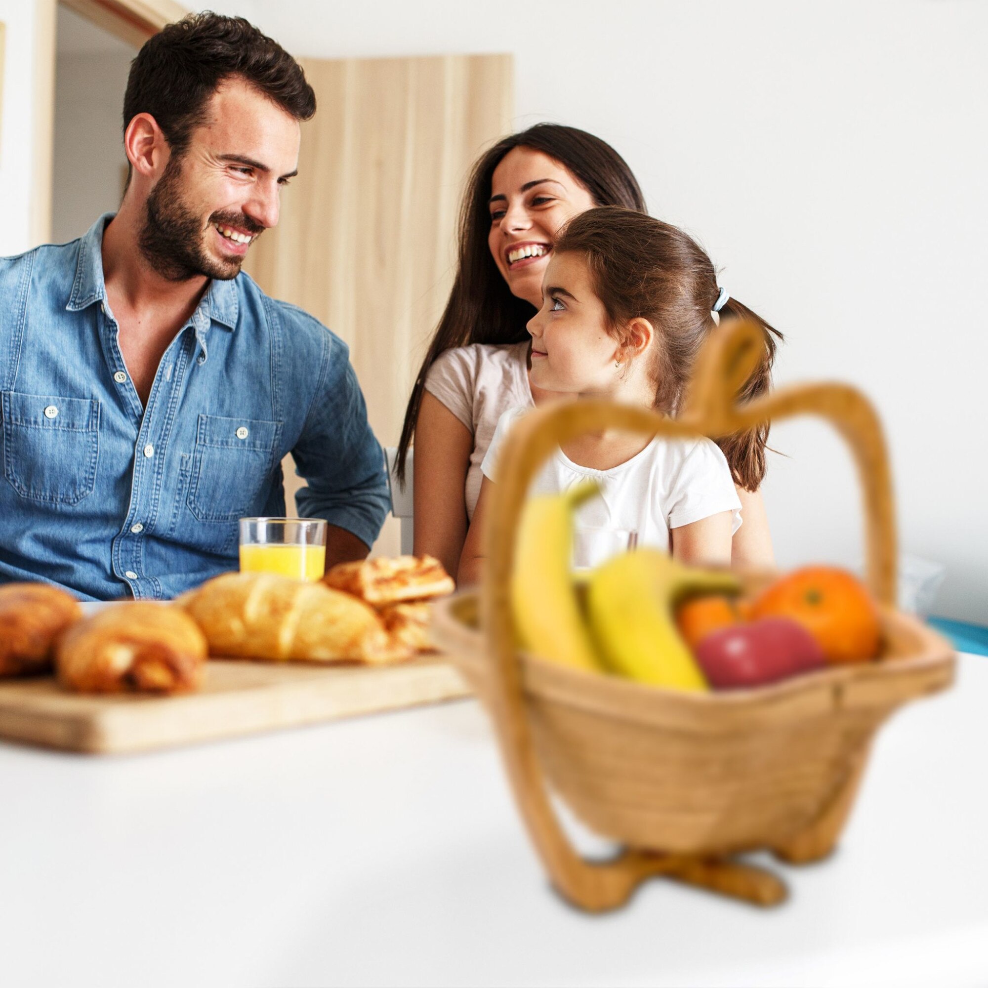 Cos pentru fructe Relaxdays, din bambus, 30 x 27 x 22.5 cm - eMAG.ro