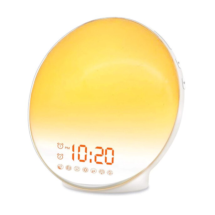 Ceas Digital LED cu Alarma, pentru Copii si somnorosi, Lumina reglabila ...