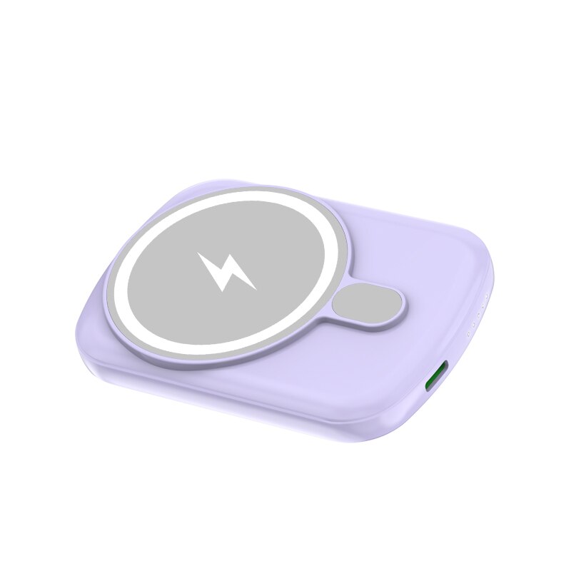 Baterie Magnet 10.000 mAh 15w subtire cu incarcare rapida fara Fir Mini ...