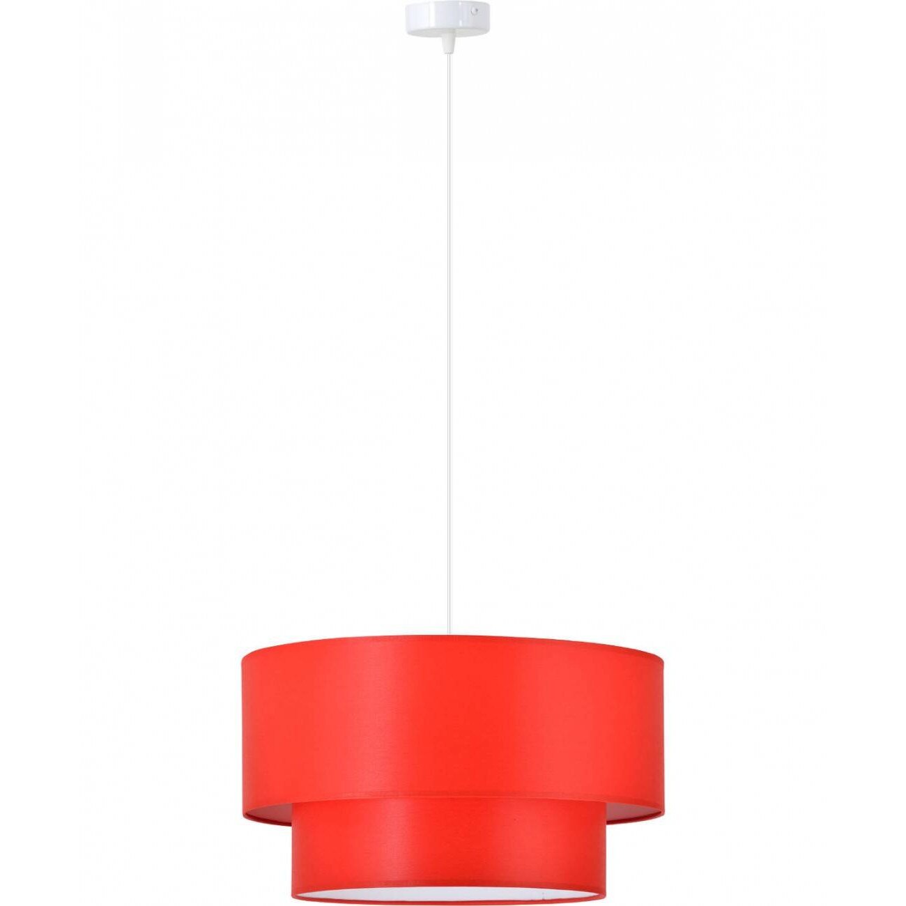 Pendul moderna cu abajur rosu, E27 max 60W, rosu - eMAG.ro