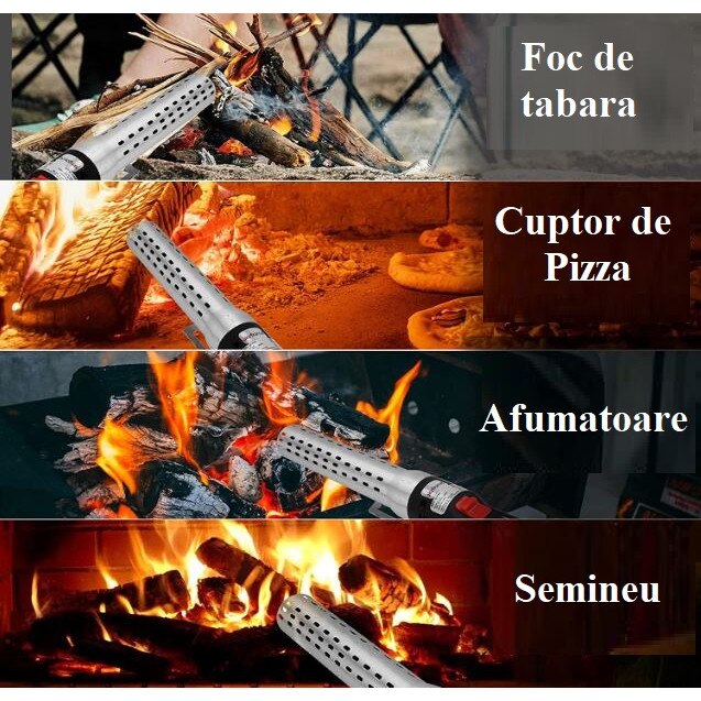 Aprinzator de carbune si de lemne electric, perfect pentru gratar ...