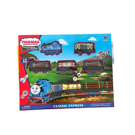 Set Circuit Trenuletul Thomas, 17 piese,46X78cm, cu baterii - eMAG.ro