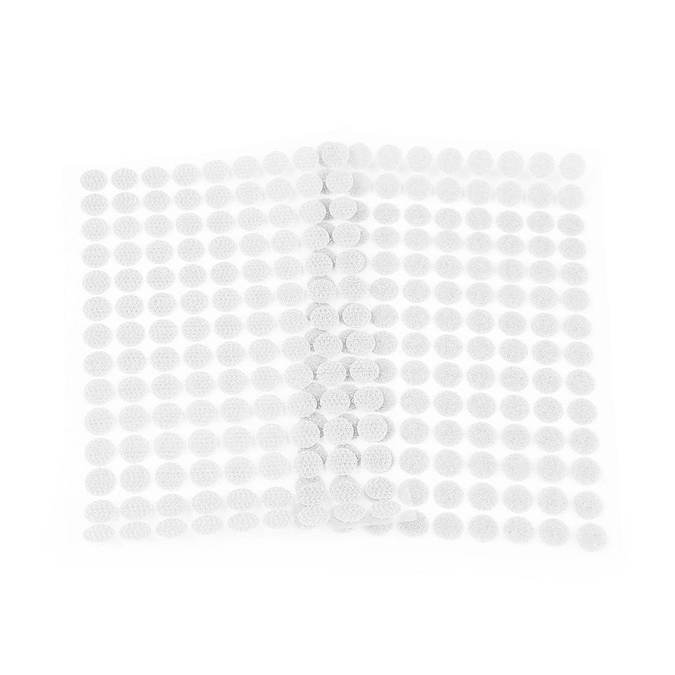 Set complet 126 buline arici autoadezive, puf si scai, 10 mm, Alb - eMAG.ro