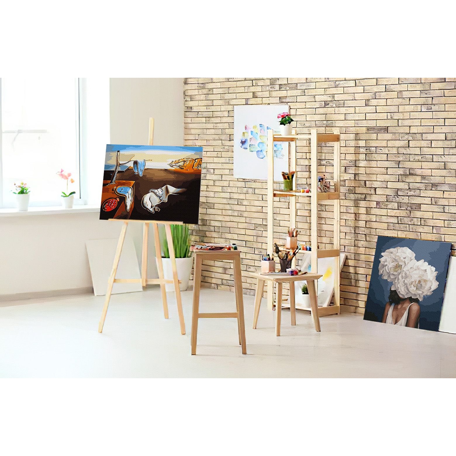 Set pictura pe numere, Persistenta memoriei, 40x50 cm - eMAG.ro