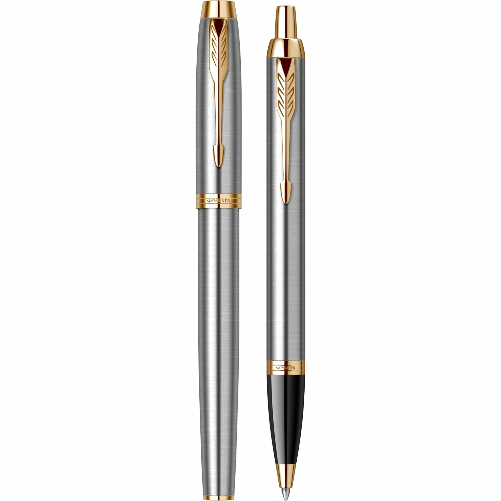 Set Parker Stilou Pix IM Brushed Metal GT Personalizat prin Gravura ...