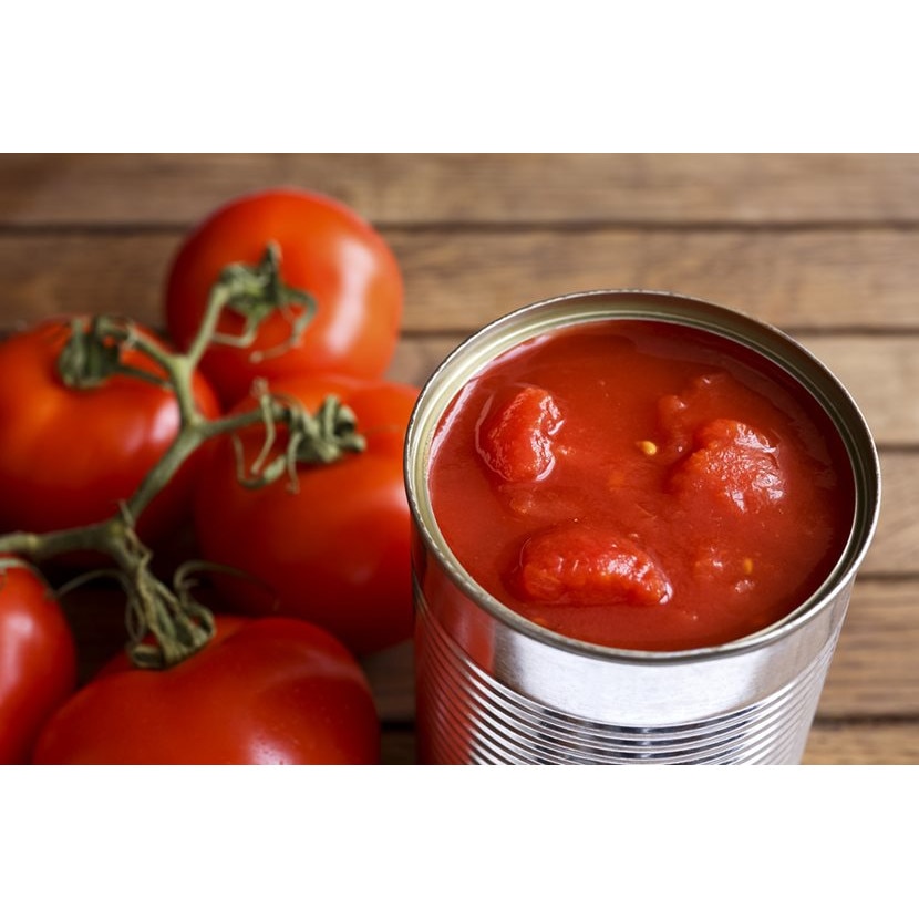 Rosii intregi decojite in suc de rosii la conserva, 425ml, Naturavit ...