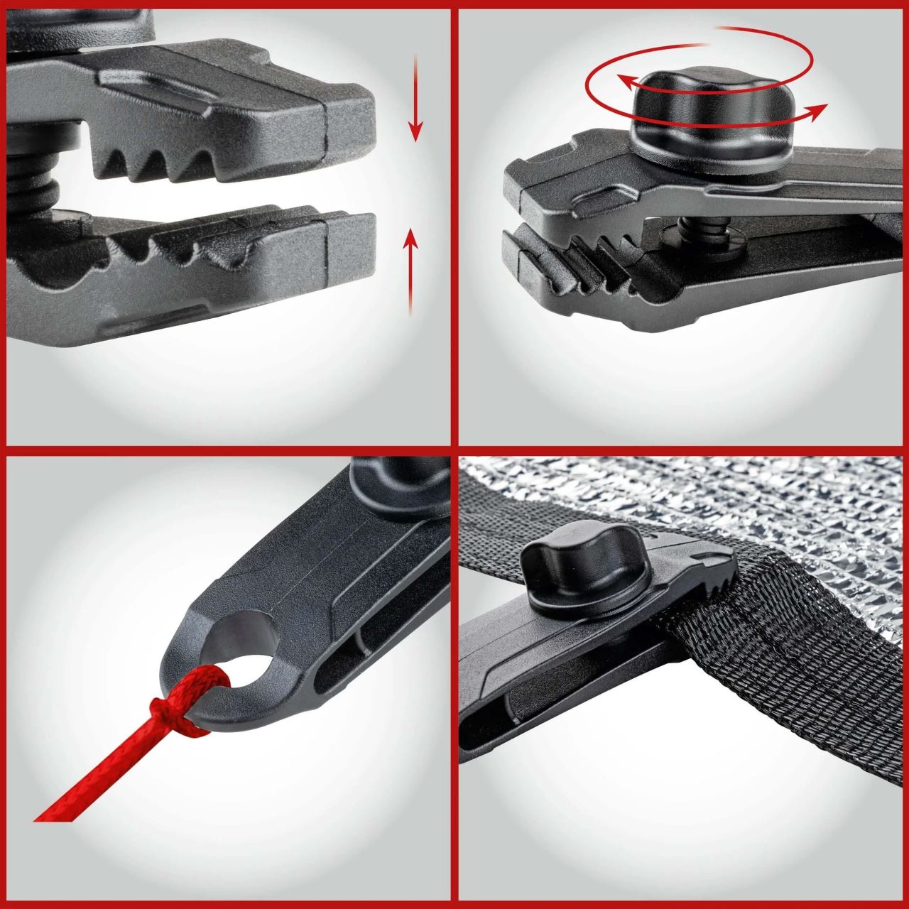 Set cleme fixare cort, prelate, parasolare, materiale textile, Fix it ...