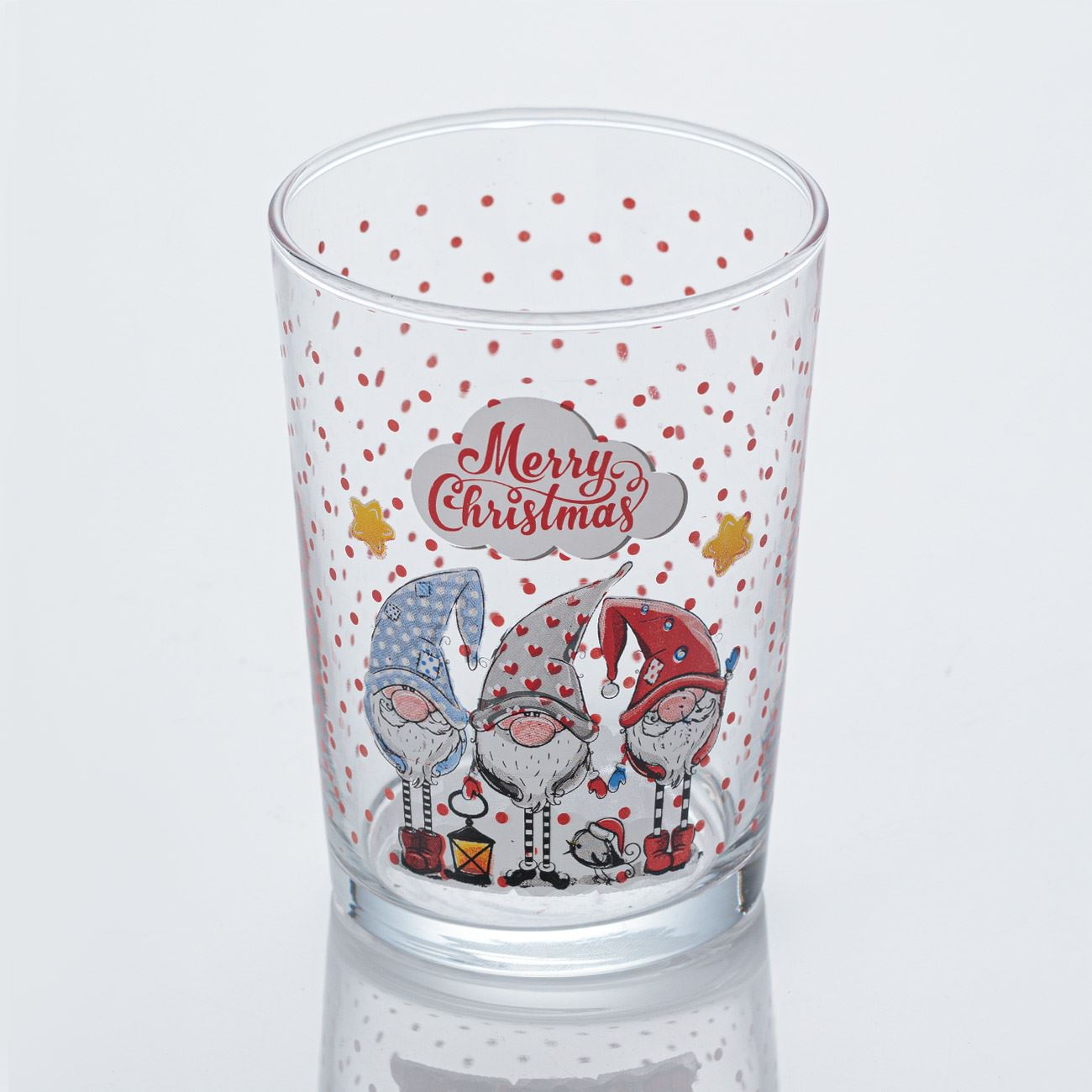 Pahar de sticla cu design de Craciun, 510 ml - eMAG.ro