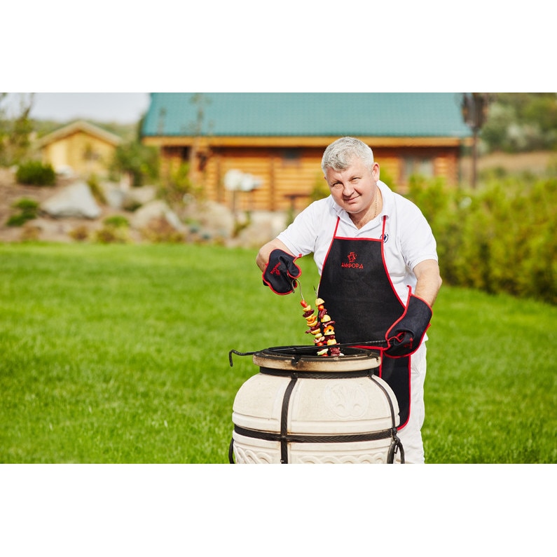 Cuptor tip gratar Tandor Mare cu capac detasabil, Tandyr 80 l, 103 cm ...