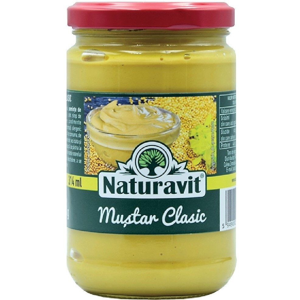 Mustar de masa Clasic, 300g, Naturavit - eMAG.ro