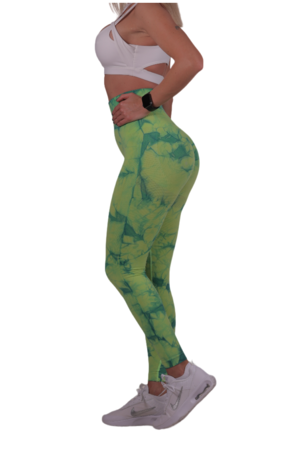 Colanti fitness modelatori cu push up si talie inalta. verde - eMAG.ro