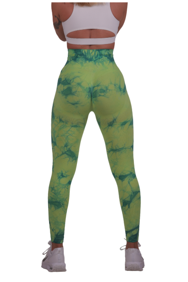 Colanti fitness modelatori cu push up si talie inalta. verde - eMAG.ro