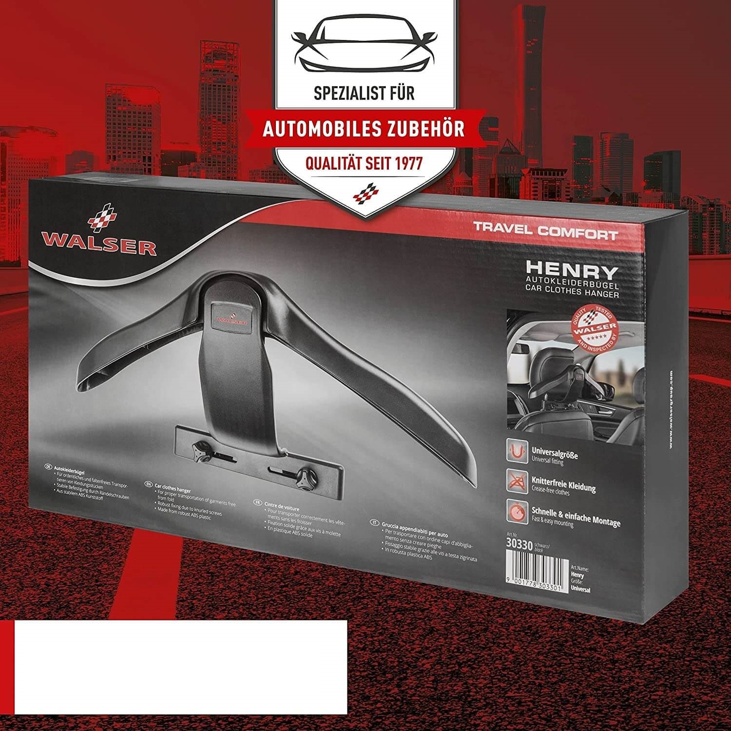 Umeras auto tetiera, Henry, Walser, universal, negru - eMAG.ro