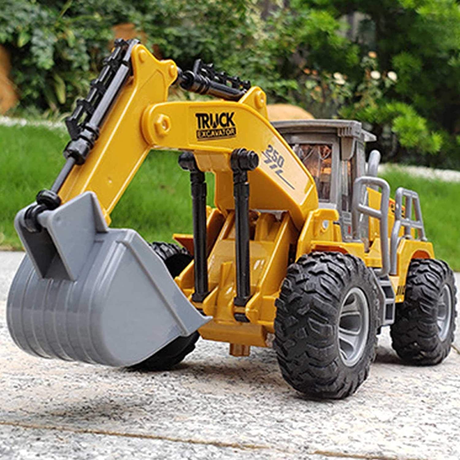 Excavator de jucarie Telecomanda RC Pitikot®, cu incarcator frontal ...