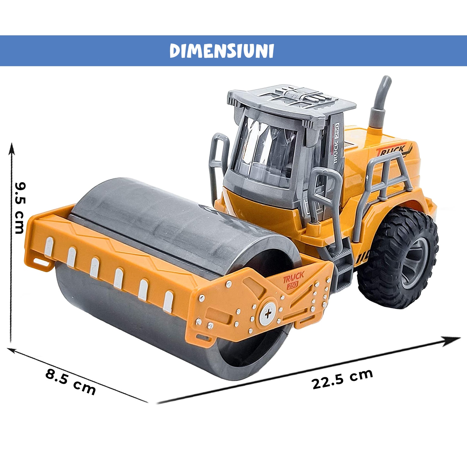 Utilaj de constructie Pitikot®, Compactor de jucarie cu Telecomanda RC ...