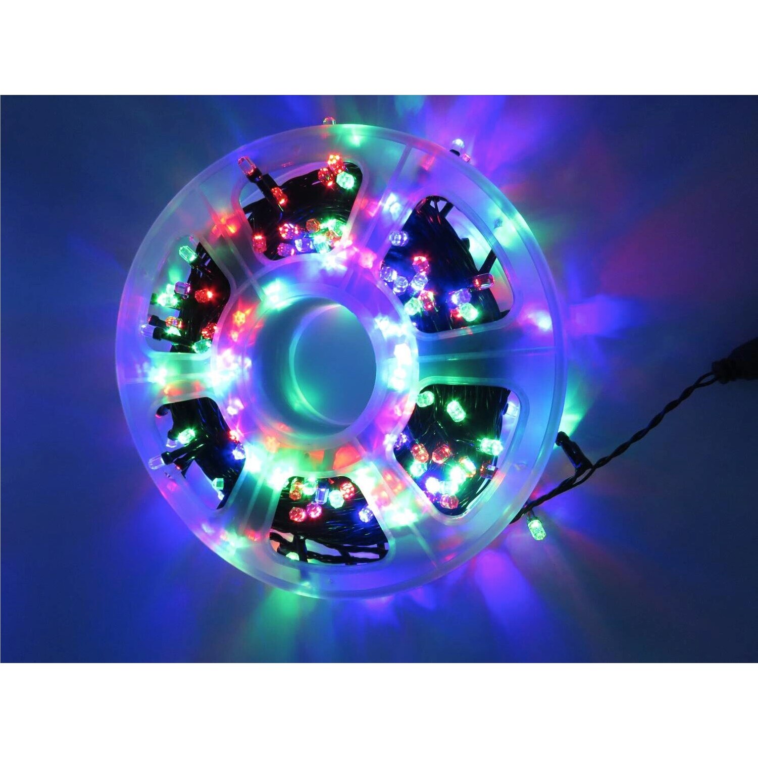 Instalatie 600 led diamant 100 m colorata tip rola (ledul are 2 culori ...