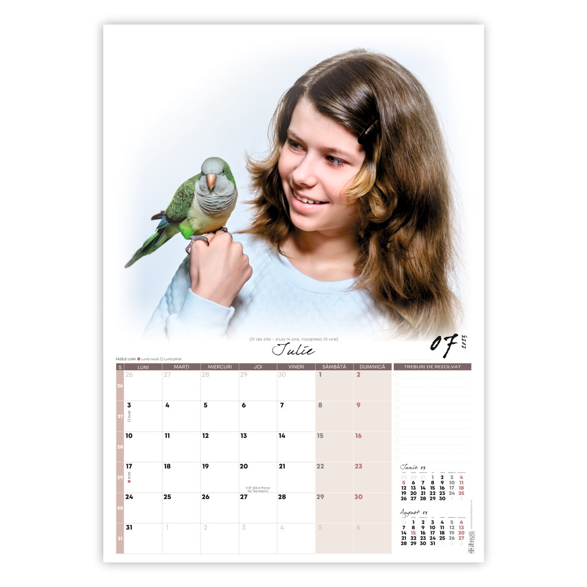 Calendar de perete 2023, Planificator lunar, Prieteni, copii si ...