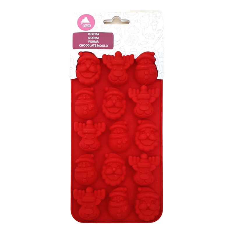 Set 15 forme prajituri, ciucolata din silicon model Craciun - 60 °C ...