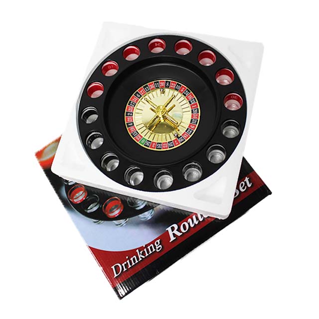 Joc ruleta cu pahare si shot-uri, Negru, Diametrul 29 cm - eMAG.ro