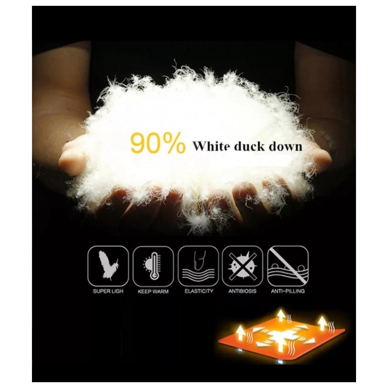 Costum de iarna pentru copii cu blana naturala si puf de rata Cynos ...