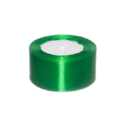 Panglica satinata, culoare verde deschis, latime 5 cm, rola 22 m - eMAG.ro