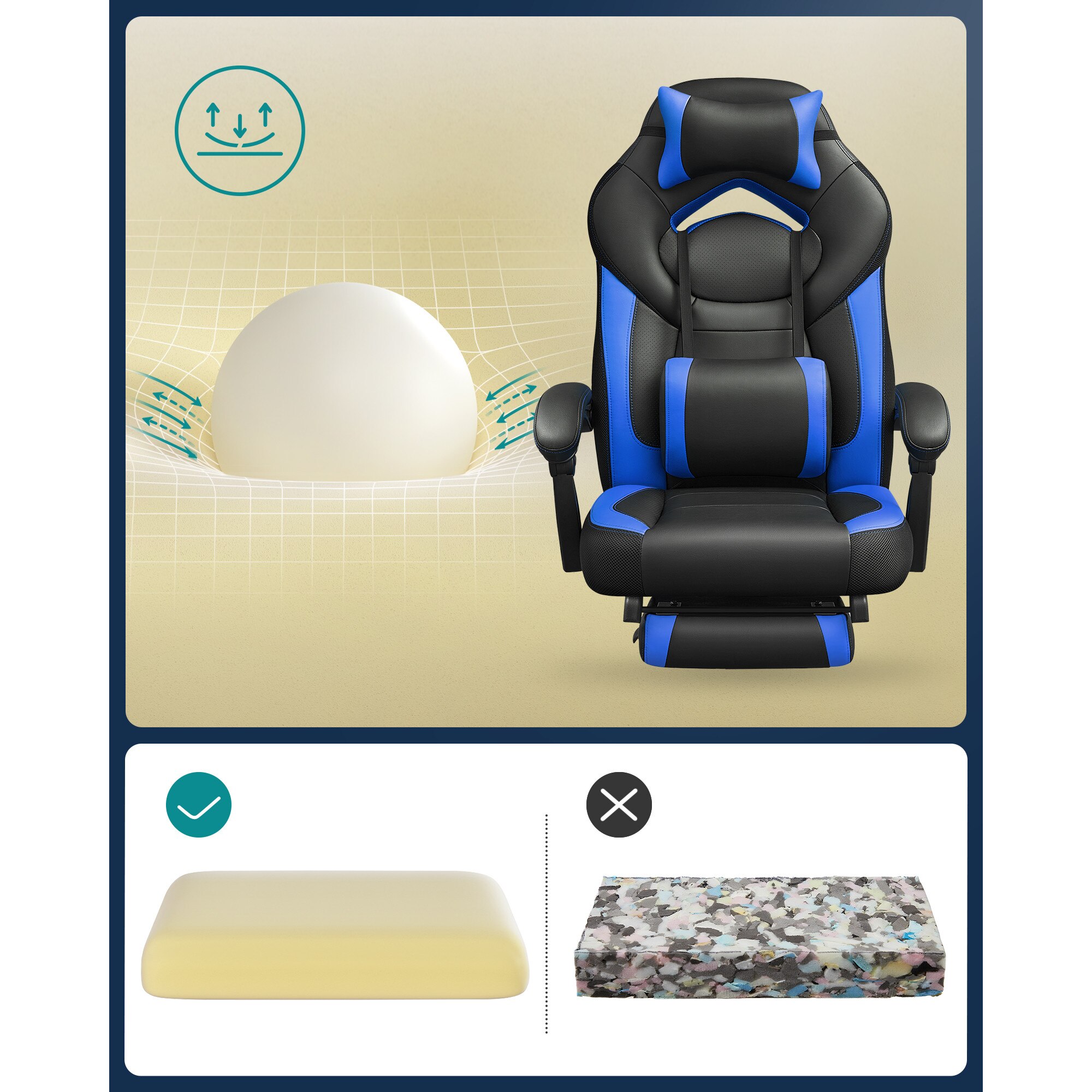 Scaun gaming ergonomic, Scaun gaming, Scaun de birou, cu suport ...