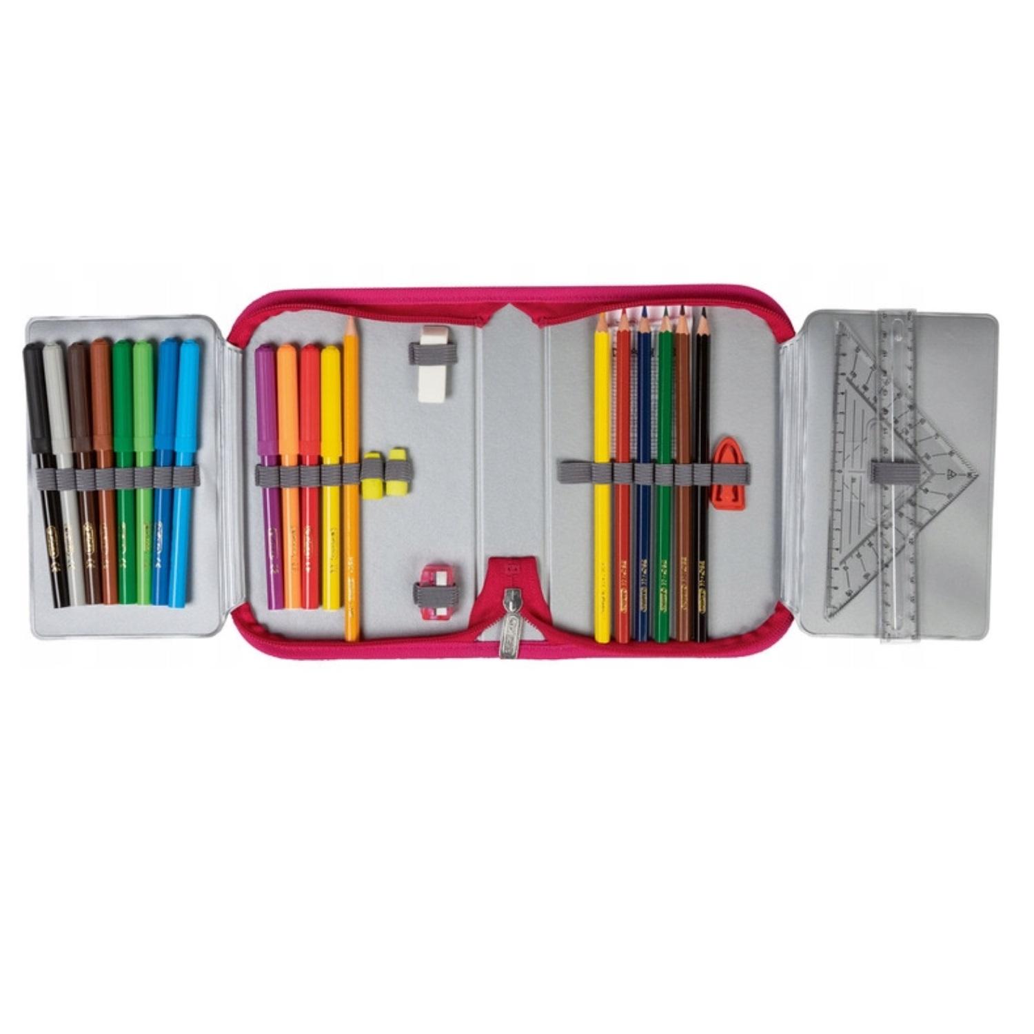 Penar Herlitz echipat 30 piese, cu 2 clape, 20 x 13 x 4 cm, motiv ...