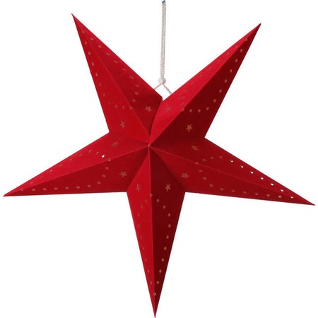 Stea cu LED, 45 cm, rosu - eMAG.ro