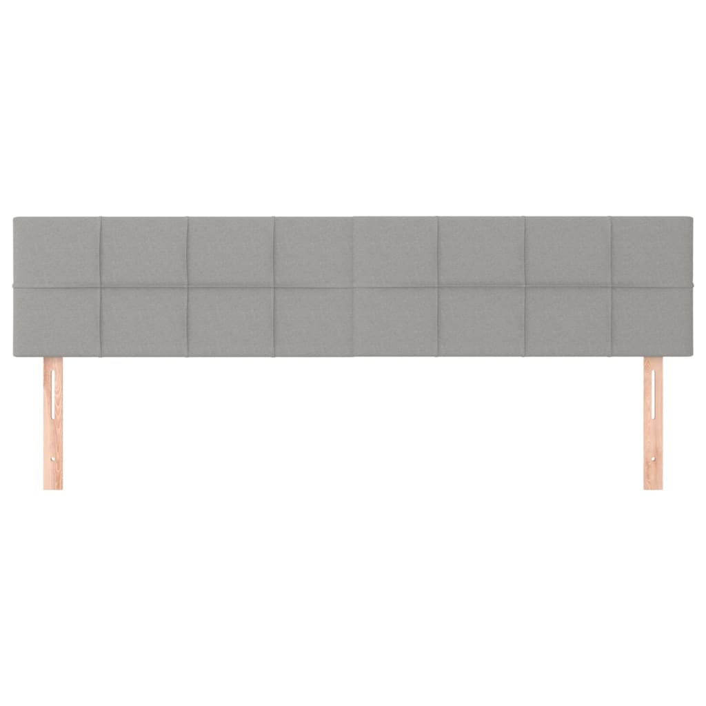 Tablii de pat vidaXL, 2 buc, gri deschis, 80x5x78/88 cm, textil, 8.9 kg ...
