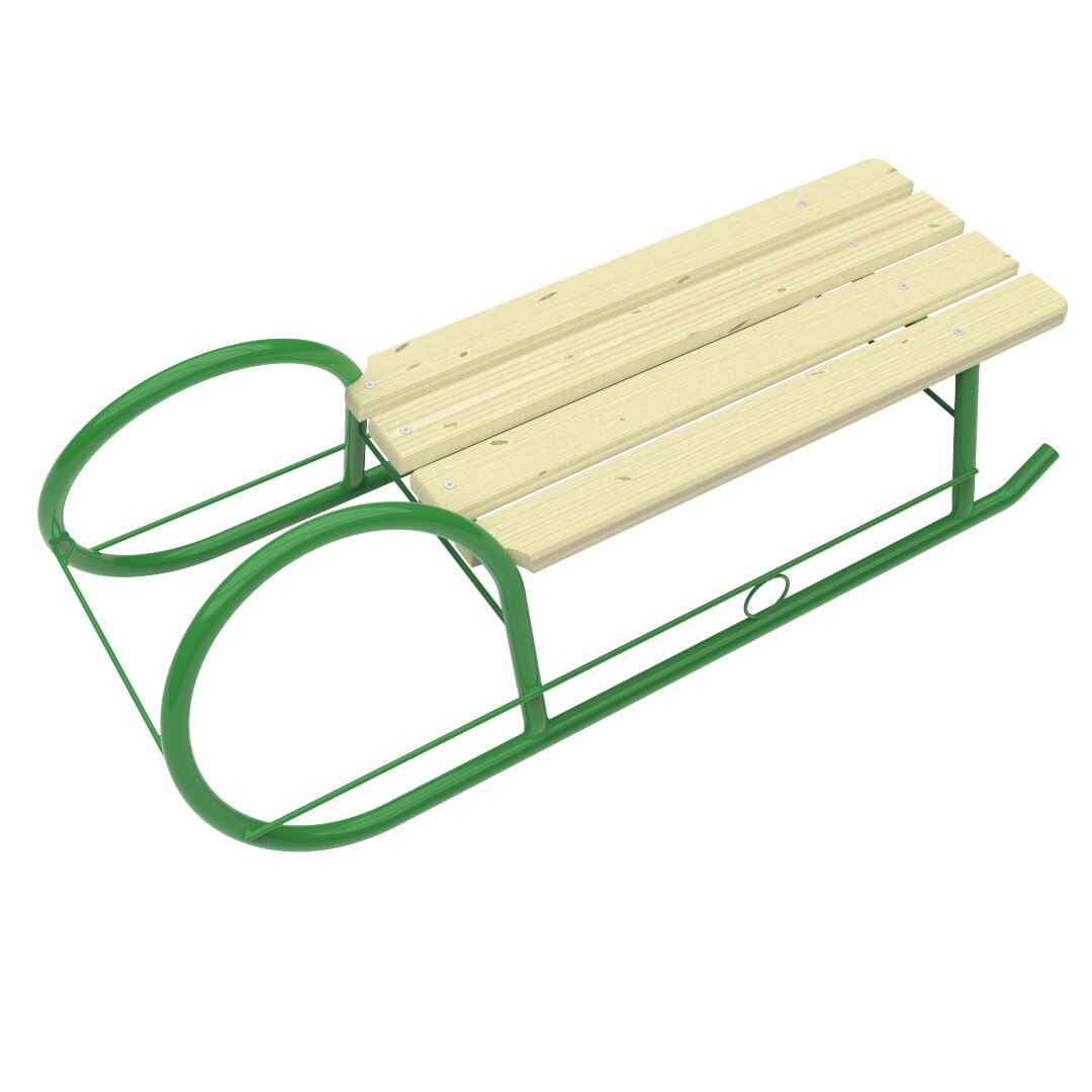 Sanie Verde din Metal si Sezut Lemn 2 Persoane S35LM - eMAG.ro