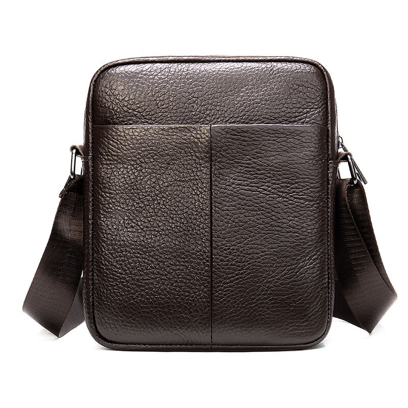 Geanta de umar pentru barbati Alan GT1822, piele naturala, maro inchis ...