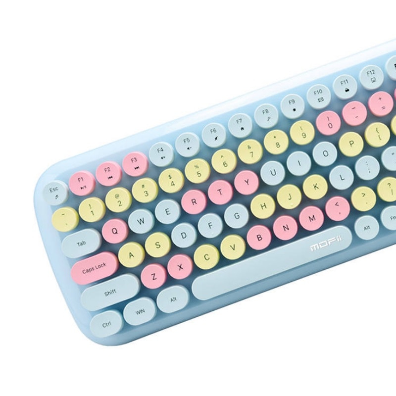 Комплект клавиатура MOFII Candy XR, Мишка, Безжична, 100 клавиша, 4 ...