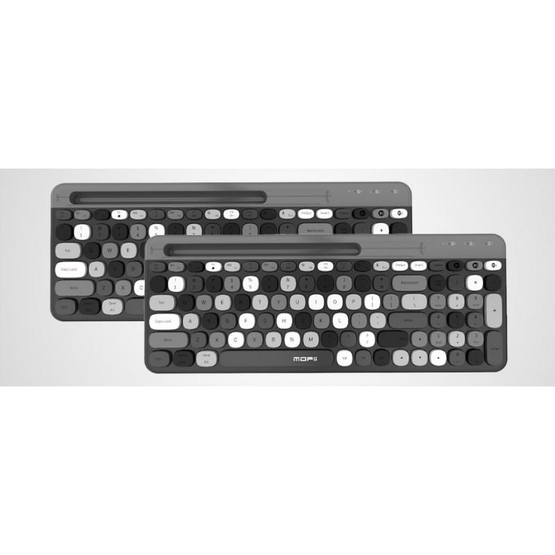 Безжична клавиатура MOFII 888BT, 100 клавиша, Bluetooth 4.0, Черна ...
