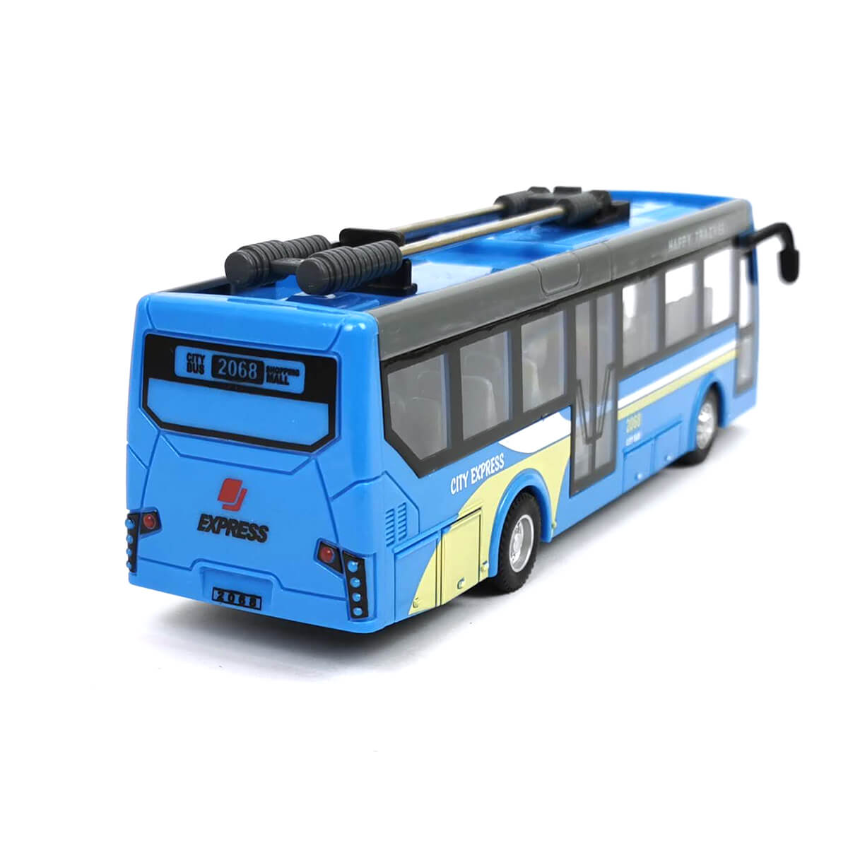 Autobuz pentru copii, Cu telecomanda, Albastru - eMAG.ro