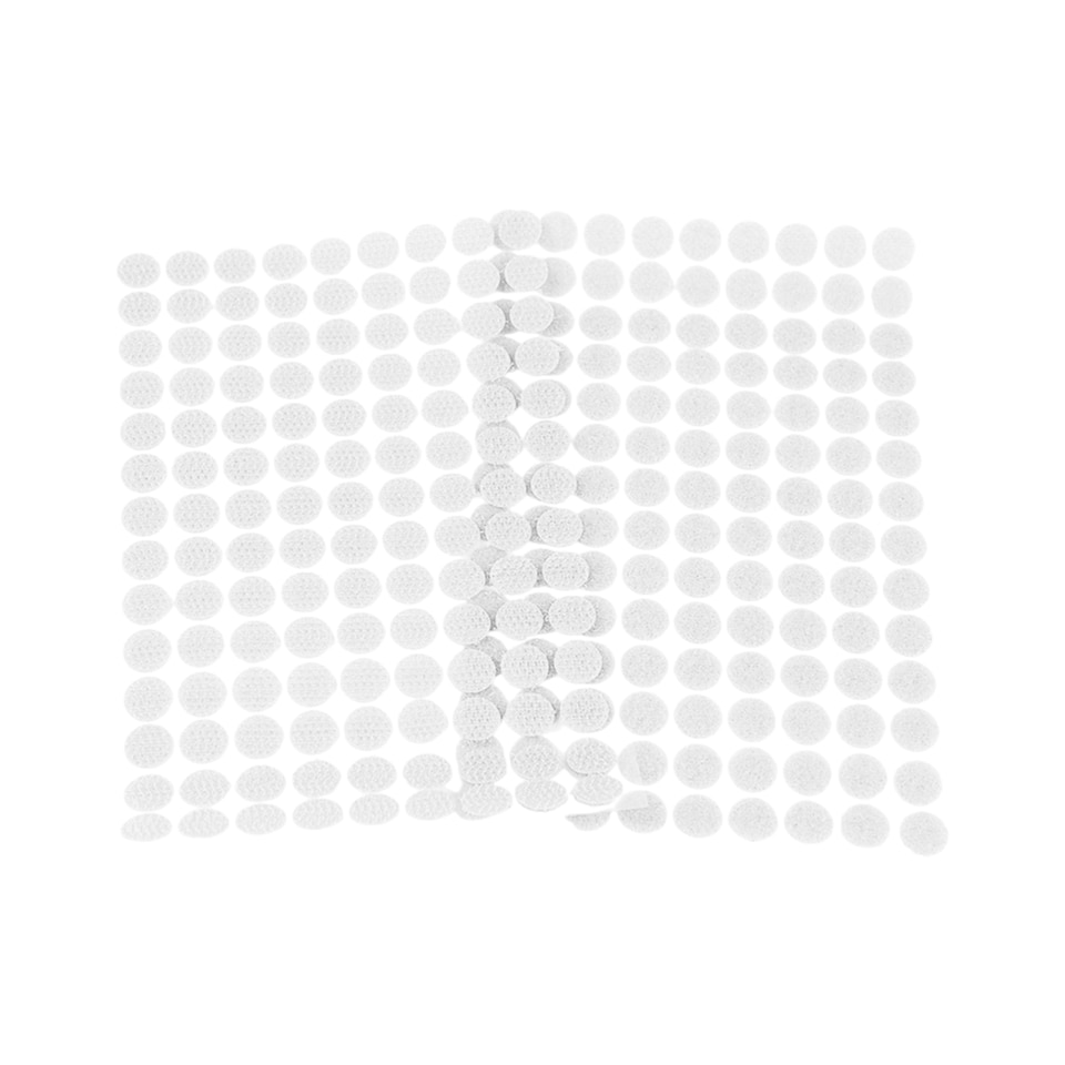 Set complet 126 buline arici autoadezive, puf si scai, 10 mm, Alb - eMAG.ro
