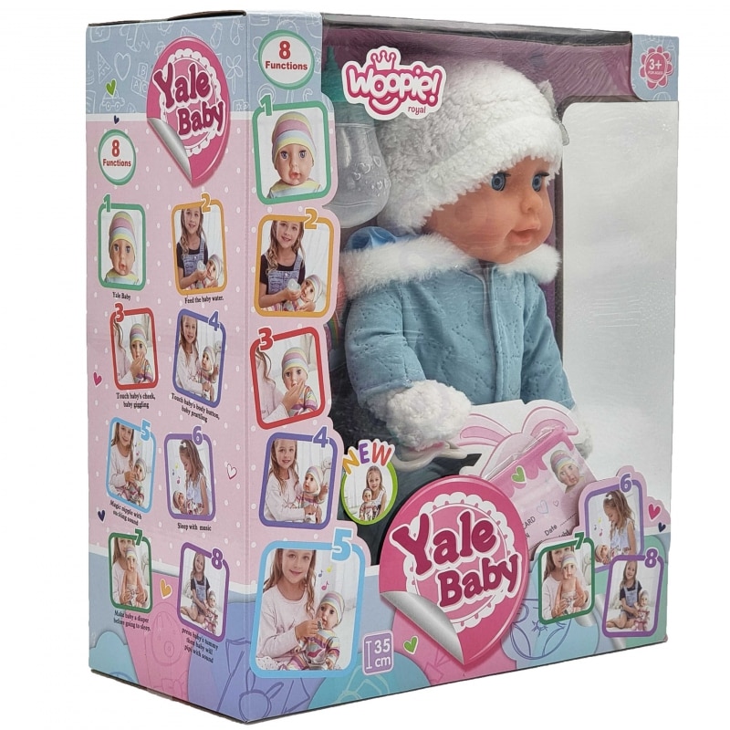 Papusa interactiva, WOOPIE, Eschimos, 35cm, Roz, 3+ - eMAG.ro