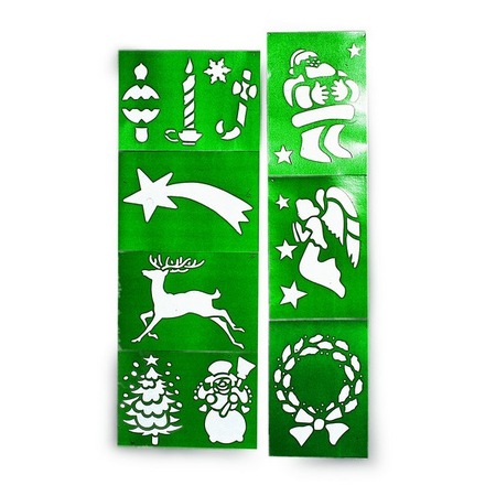 Set 2 sabloane pentru decorarea geamurilor 24X35 cm - eMAG.ro