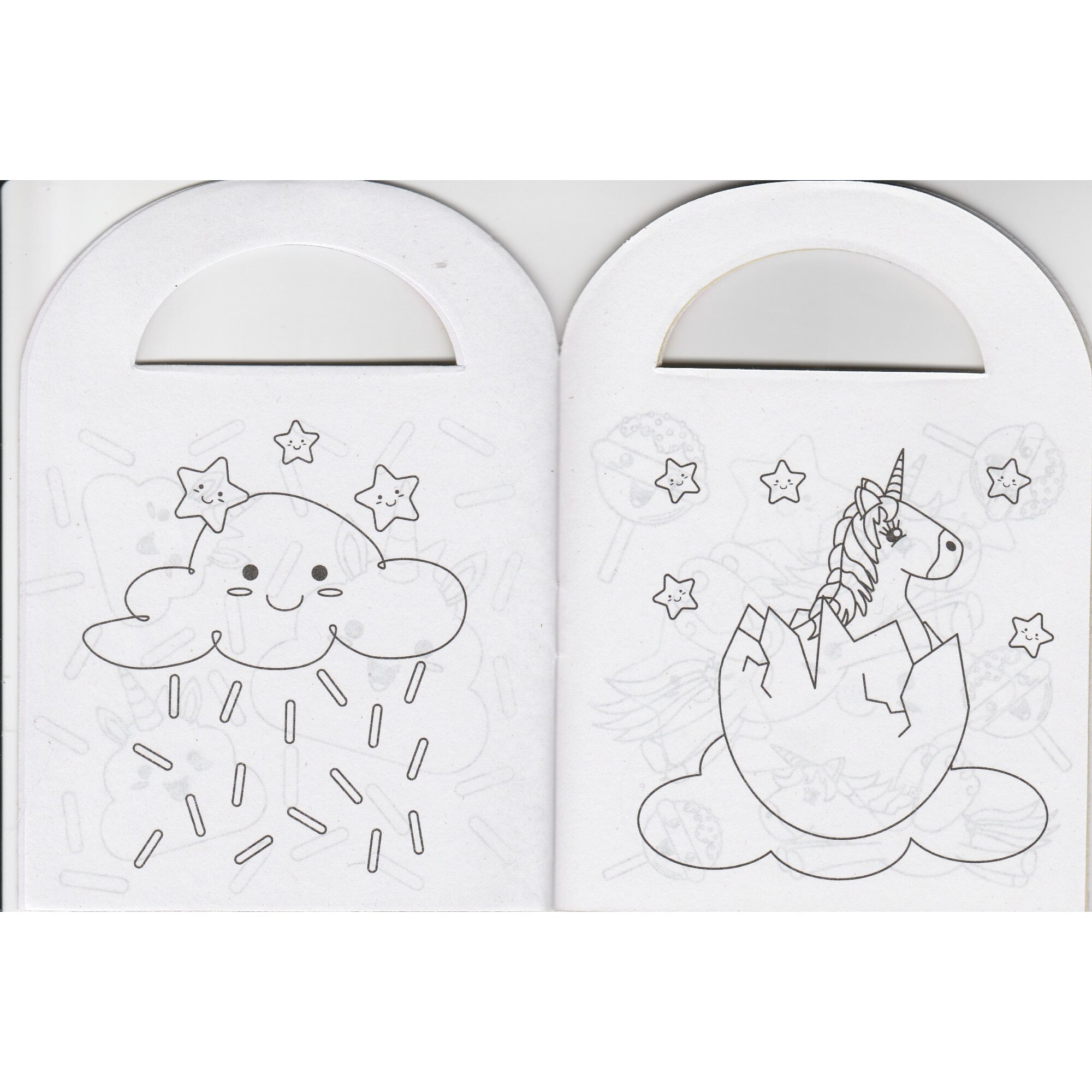 Книжка за оцветяване еднорог със стикери 9 5cmx13cm Emag Bg