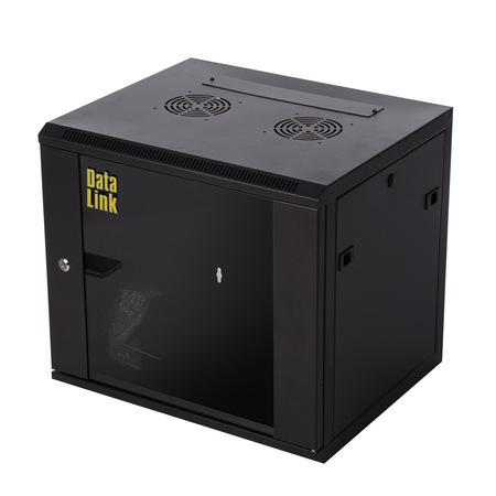 Rack DataLink 9U, 540x450 mm, montare pe perete, asamblat, negru - eMAG.ro