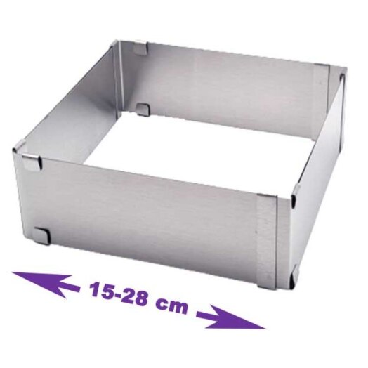 OEM tortaforma, négyzet alakú, állítható, 15-28 cm - eMAG.hu