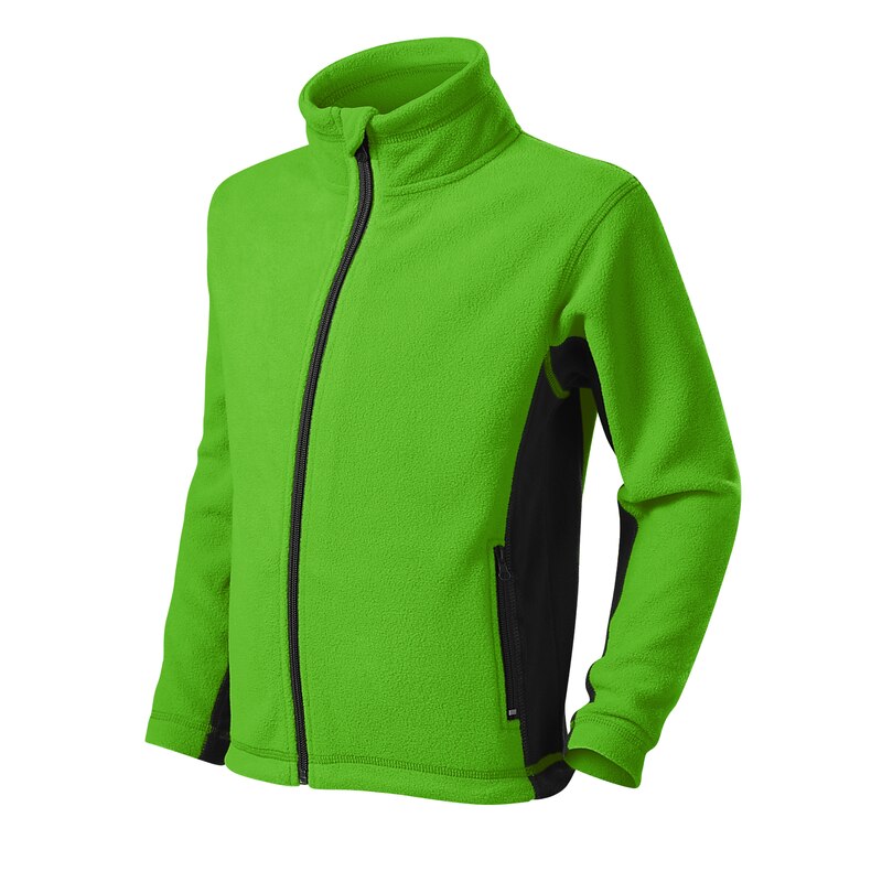 Jacheta Fleece Polar, pentru copii, Verde, 12 ani, 158 cm - eMAG.ro