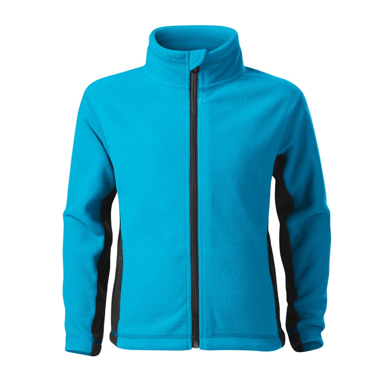 Jacheta Fleece Polar, pentru copii, Turcoaz, 10 ani, 146 cm - eMAG.ro