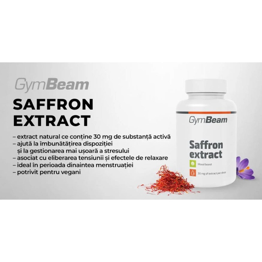 Extract de sofran (Crocus sativus), 60 capsule, 30 mg - eMAG.ro