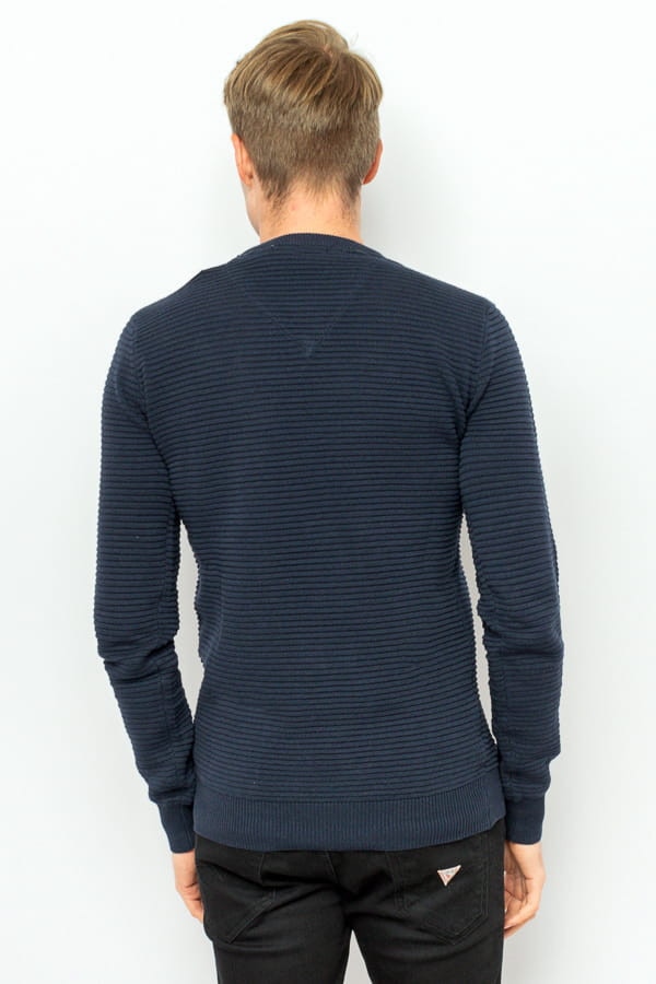 Pulover Barbati Basic, Tommy Hilfiger, Slim Fit, Albastru, XL - eMAG.ro