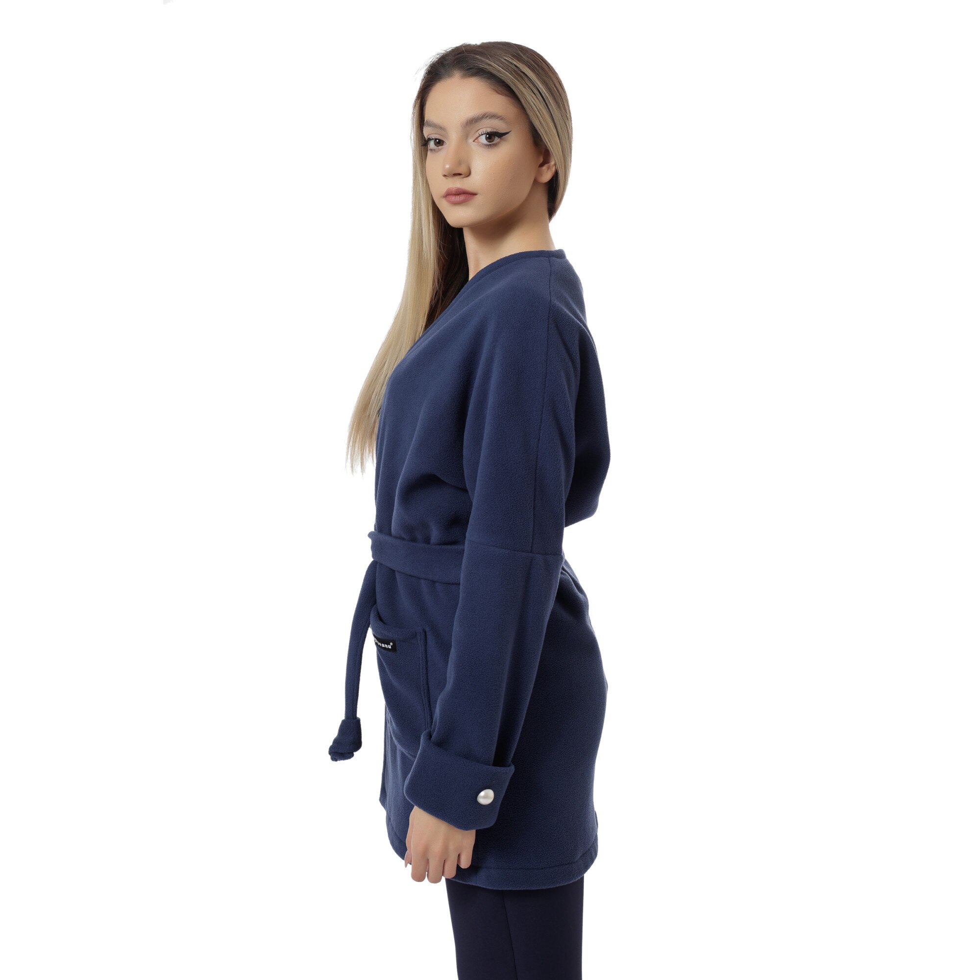 Halat medical dama Polar Fleece, Laura Olteanu, navy, S - eMAG.ro