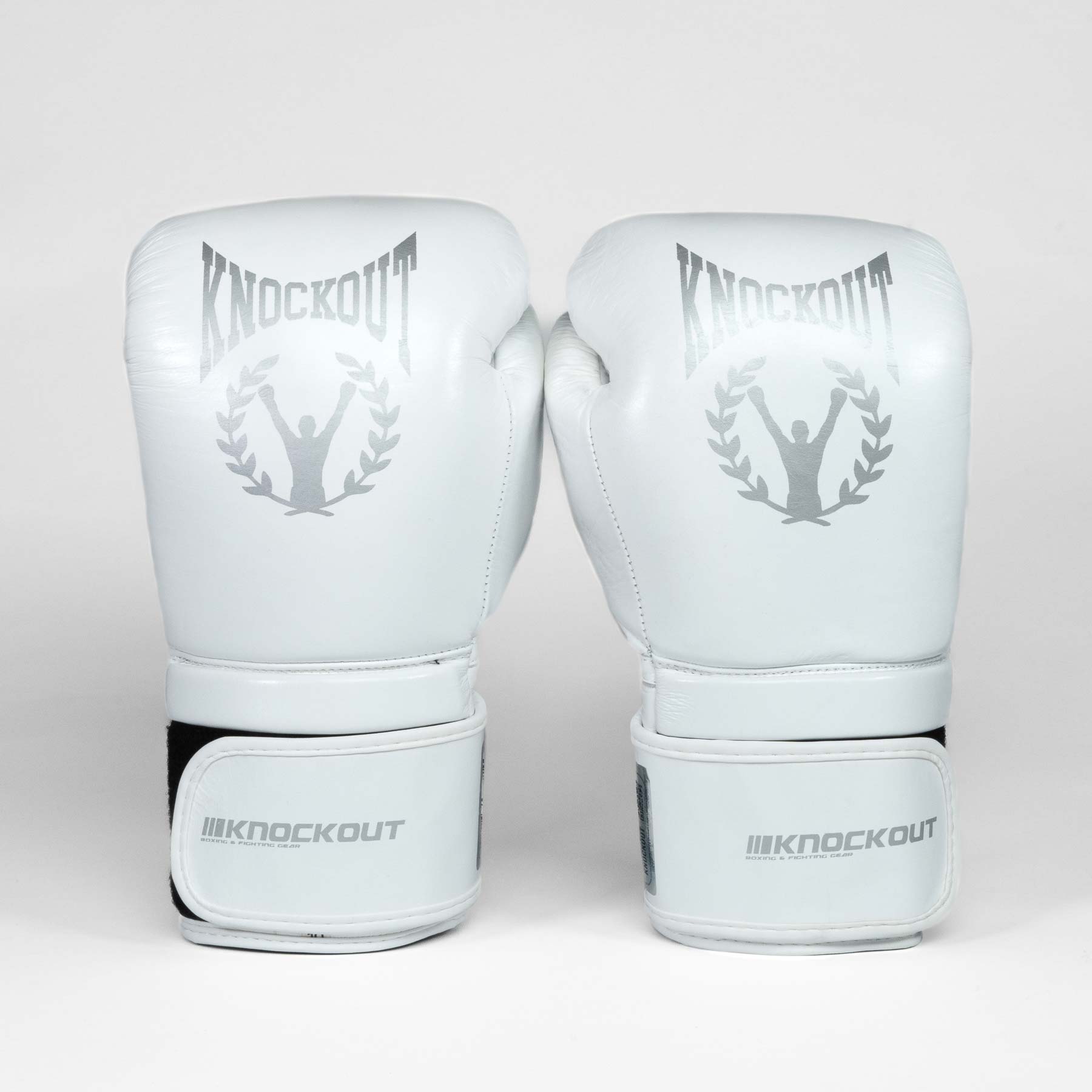Боксови ръкавици Knockout Pro 3, Бял, 12 OZ - eMAG.bg