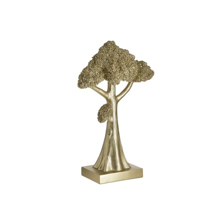 Decoratiune Copacul Vietii auriu din rasina, 22x14x36 cm - eMAG.ro