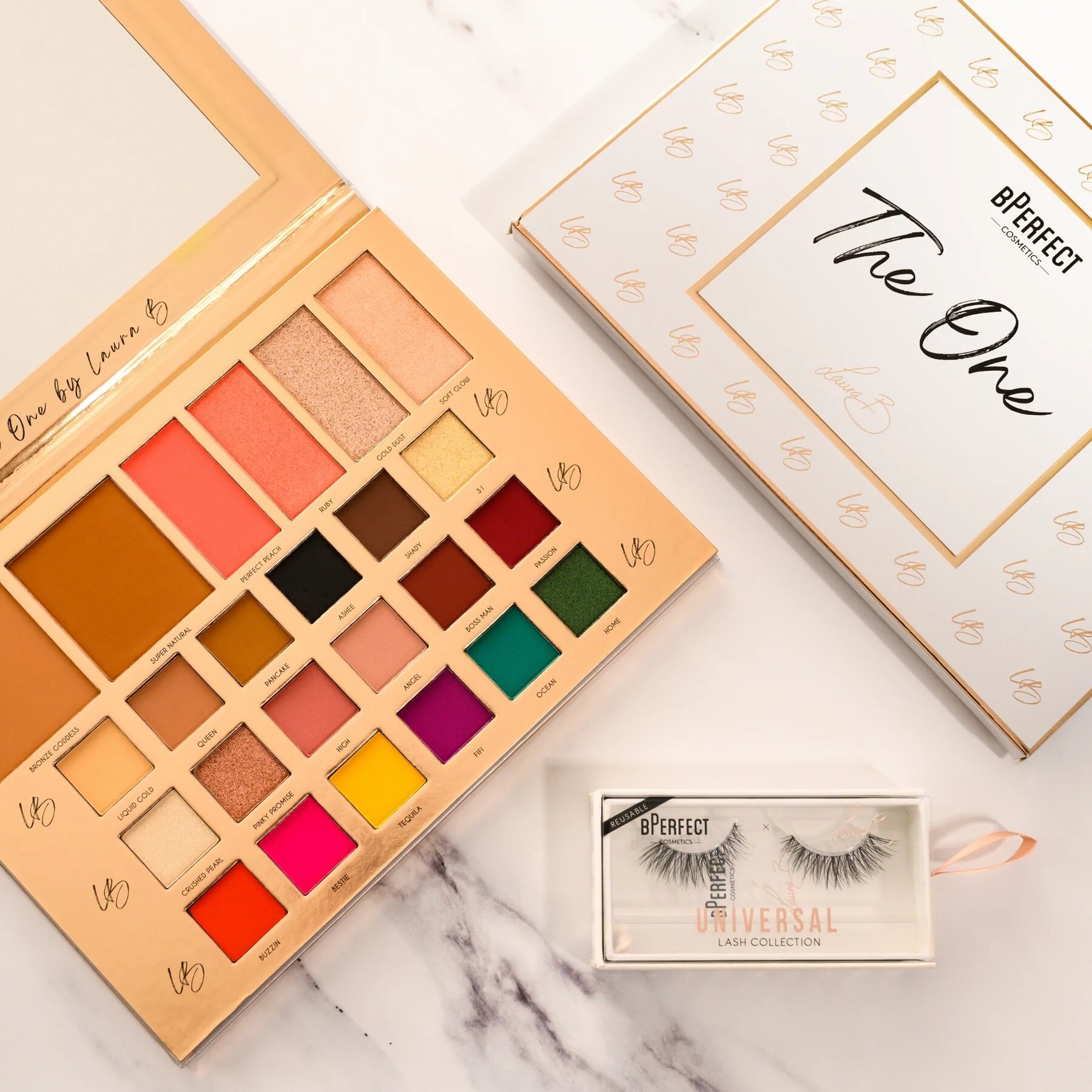 Paleta de Farduri BPerfect x Laura B - The One Palette - eMAG.ro