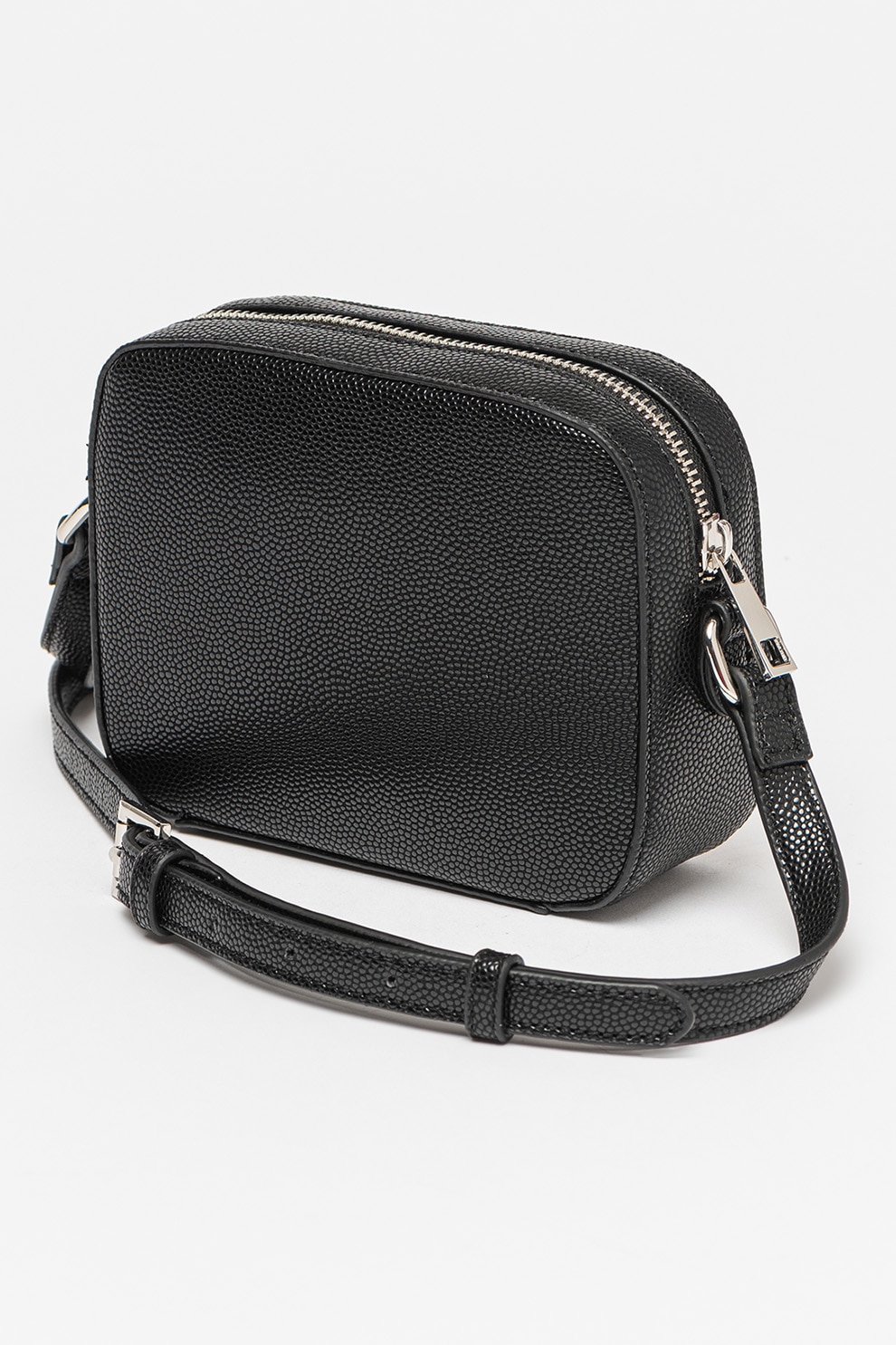 Valentino Bags, Geanta crossbody de piele ecologica Divina, Negru stins ...