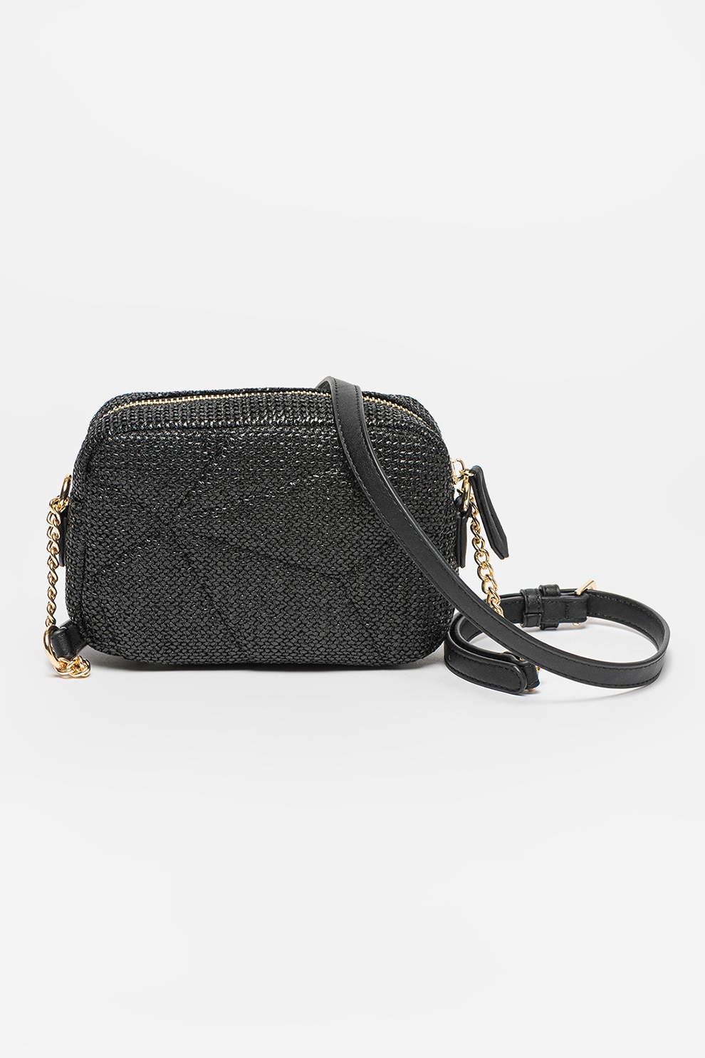 Valentino Bags, Geanta crossbody cu tinte Emily, Negru - eMAG.ro